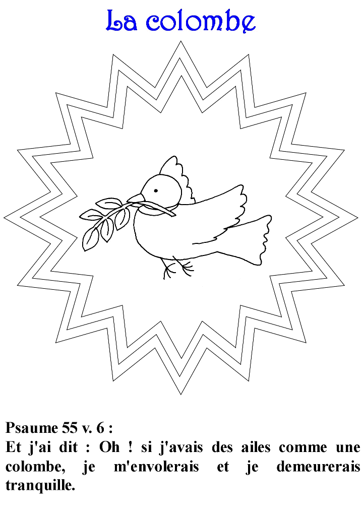 coloriages animaux de la bible