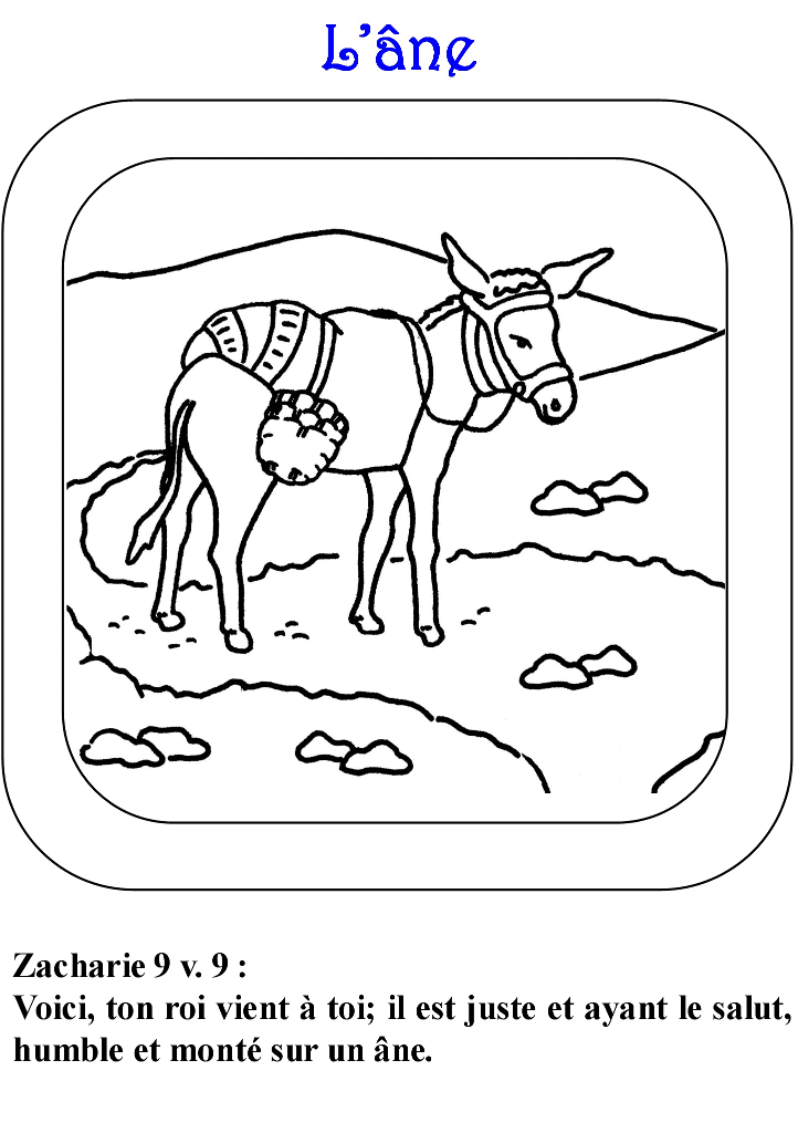 coloriages animaux de la bible